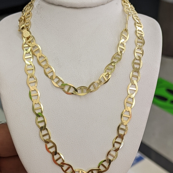 Unbrand | Accessories | Kt Real Gold Mariner Gucci Style Chain | Poshmark